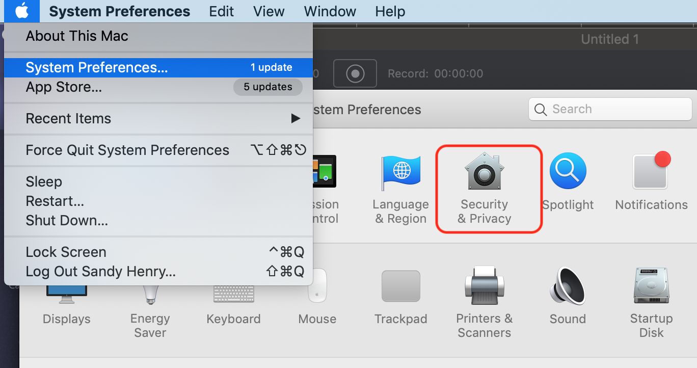 Wirecast: Mac Security & Privacy: Allow Wirecast accessibility (Audio ...