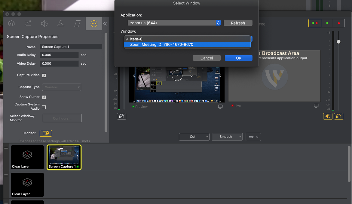 Wirecast Mac OS: How to capture audio from Zoom using Loopback