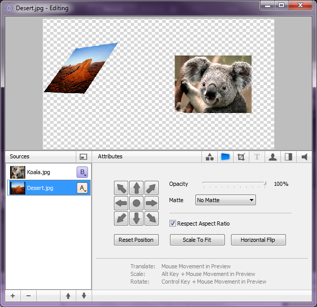 Wirecast: Templates