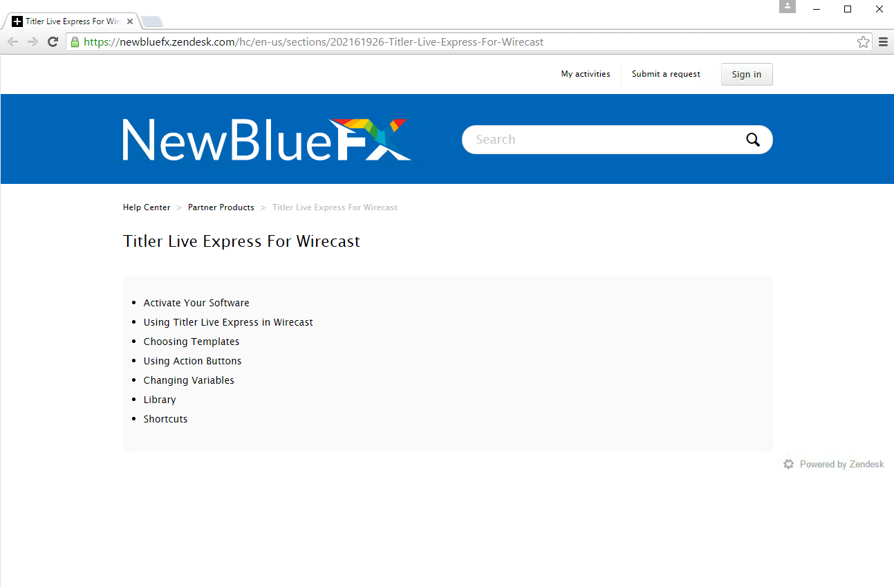 Wirecast: NewBlueFX Titler Express: Installing on Windows