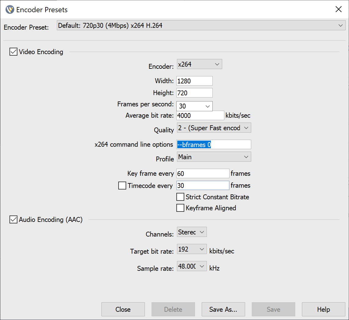 Wirecast and B-Frames